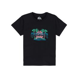Quiksilver Jungen T-Shirt "Ev Palm Horizon"schwarz, Gr. 6, Obermaterial: 70% Walkfrottier, 30% Walkfrottier;, Shirts