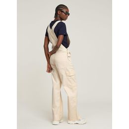 G-Star Raw G-STAR Damen Jumpsuit "Straight Dungaree", beige, Gr. M, Obermaterial: 50% Baumwolle, 48% Baumwolle, 2% Elasthan, Overalls