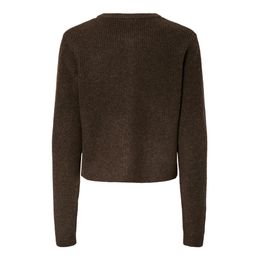 Pieces Damen Strickjacke "PCSILLY LS O-NECK KNIT CARDIGAN NOOS BC"hot fudge detail:melange, Gr. S, meliert, Strick, Obermaterial: 90% Polyester, 5%