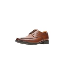 Clarks Herren Schn&uuml;rschuh "Tilden", Gr. 41, braun, Leder, Schuhe, mit innovativem Fu&szlig;bett