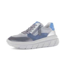 Gabor Damen Sneaker "Sneaker low Materialmix Leder", Gr. 38grau, Schuhe