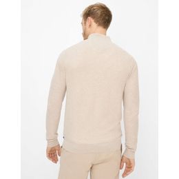Brax Herren Strickjacke "Style JAKE", beige, Gr. XL, Strick, 44% Baumwolle, 36% Leinen, 20% Polyester, Strickjacken