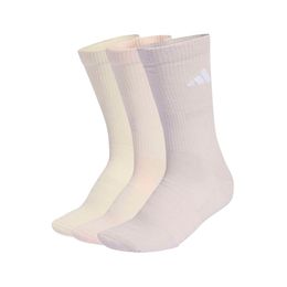 ADIDAS PERFORMANCE Athletic Socks 'ESS' female size 46/48 Pastel yellow / Lilac / Rose