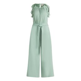 Vera Mont Damen Overall "Damen mit Volant"foggy gr&uuml;n, festlich, Gr. 38, Stoff, Obermaterial: 95% Polyester, 5% Elasthan. Futter: 100% Polyester,
