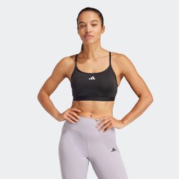 Damen Sport-BH "AERCT LS BRA", adidas Performance, Gr. XS, schwarz, Obermaterial: 89% Polyester, 11% Elasthan, BHs