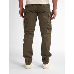 Herren Cargohose, gr&uuml;n, Gr. 30, PETROL INDUSTRIES, Web, Obermaterial: 98% Baumwolle, 2% Elasthan, Hosen