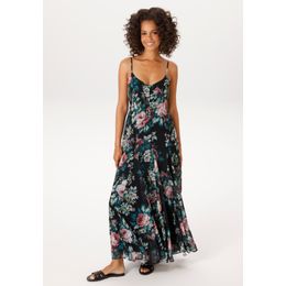 Aniston CASUAL Damen Sommerkleid, bunt, Gr. 42, bedruckt, gebl&uuml;mt, Georgette, Obermaterial: 100% Polyester. Futter: 100% Polyester, Kleider, im