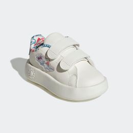M&auml;dchen Sneaker "ADVANTAGE DINO F&Uuml;R KINDER", adidas Sportswear, Gr. 27, wei&szlig;, Synthetik, Schuhe, f&uuml;r Kinder