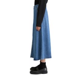 Marc O'Polo MARC O'POLO Damen Jeansrock "aus softem Lyocell-Baumwolle-Mix", blau, Gr. S, unifarben, Obermaterial: 76% Lyocell, 24% Baumwolle, R&ouml;cke