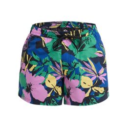Boardshorts Quiksilver "Everyday Printed Volley 15", Herren, Gr. L, schwarz navy interact floral, Obermaterial: 100% Microfaser;, Hosen