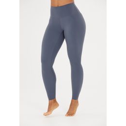 ENDURANCE ATHLECIA ATHLECIA Damen Trainingstights "Stay", blau, Gr. 34, unifarben, 52% Polyamid, 48% Elasthan, Hosen, mit st&uuml;tzender Kompressionswirkung