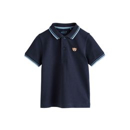 next Poloshirt Jungen Gr&ouml;&szlig;e 86 navy / hellblau / hellbraun