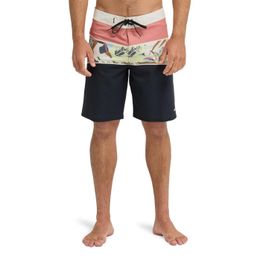Boardshorts Quiksilver "Surfsilk Straight 20", Herren, Gr. 28(XS), bunt (desert sand section), Obermaterial: 88% Microfaser, 12% Elasthan;, Hosen