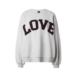 V&eacute;ro Moda Vero Moda Sweatshirt 'VMCiao Bella' Damen Gr&ouml;&szlig;e S graumeliert / dunkelrot