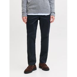 Jack & Jones JACK & JONES Herren Chinohose "JPSTOLLIE VANCE CHINO NOOS"schwarz navy, Gr. 36, unifarben, Web, Obermaterial: 97% Baumwolle, 3% Elasthan, Hosen,