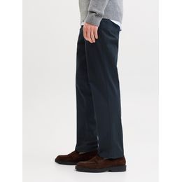 Jack & Jones JACK & JONES Herren Chinohose "JPSTOLLIE VANCE CHINO NOOS"schwarz navy, Gr. 28, unifarben, Web, Obermaterial: 97% Baumwolle, 3% Elasthan, Hosen,