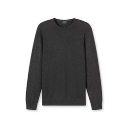 OLYMP Herren Strickpullover "OLYMP Casual Strick, Pullover", grau, Gr. XXL, 85% Schurwolle, 15% Seide, Pullover