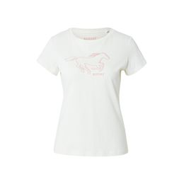 Mustang T-Shirt 'STYLE LOA' Damen Gr&ouml;&szlig;e XXS pastellrot / wei&szlig;