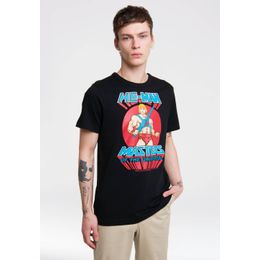logoshirt Herren T-Shirt "He-Man", bunt, Gr. L, bedruckt, 100% Baumwolle, Shirts, mit gro&szlig;em Masters of the Universe-Aufdruck