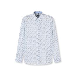 OLYMP Herren Langarmhemd "OLYMP Casual, Regular Fit, Kent"wei&szlig;, Gr. S, 100% Baumwolle, Hemden