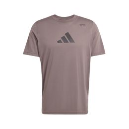 adidas Performance Funktionsshirt 'CAT' Herren Gr&ouml;&szlig;e XXXL braun / schwarz