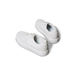 Herren Sneaker "CLASSIC CUPS LACE MIX EMB TONGUE", Calvin Klein Jeans, Gr. 46wei&szlig;, Leder, Lederimitat, unifarben, Schuhe, Schn&uuml;rschuh,