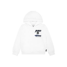 Philipp Plein Herren Sweatshirt "Racing", wei&szlig;, Gr. 10, Obermaterial: 95% Baumwolle, 5% Elasthan, Sweatshirts