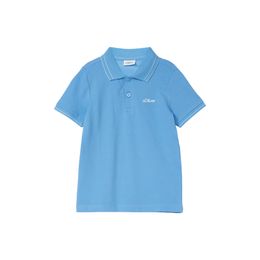 s.Oliver JUNIOR Jungen Poloshirtblau, Gr. 92, bestickt, Jersey, Obermaterial: 100% Baumwolle, Shirts, mit Logo-Stickerei, f&uuml;r Boys