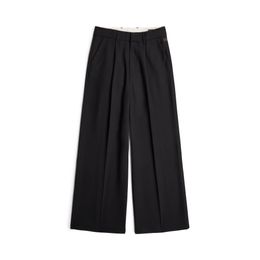 G-Star Raw G-STAR Damen Chinohose "Fluid Wide Leg Hose", schwarz, Gr. 31, Obermaterial: 50% Wolle, 50% Polyester, Hosen
