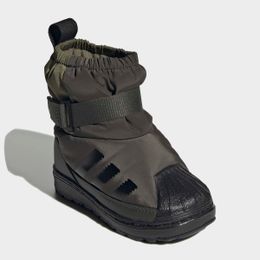 M&auml;dchen Winterstiefel "ADIDAS SUPERSTAR 360 STIEFEL F&Uuml;R KINDER", adidas originals, Gr. 24, gr&uuml;n, Synthetik, Textil, Schuhe, Winterschuhe,