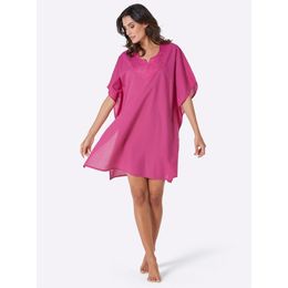 feel good Damen Sommerkleid "Tunika", pink, Gr. 44, unifarben, 100% Baumwolle, Kleider
