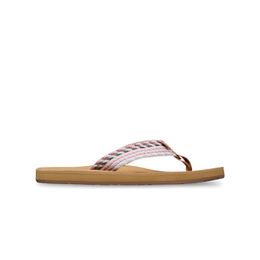 Roxy Damen Sandale "Porto Rope", Gr. 8, beige, Obermaterial: 90% Polyester/10% Baumwolltextil, Futter: 100% synthetisches PU, Laufsohle: 100% TPR.,