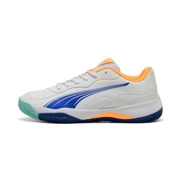 Puma Damen Tennisschuh "NOVA SMASH", Gr. 46Puma wei&szlig;, vivid blau, heat fire, Puma schwarz, Synthetik, mehrfarbig, Schuhe
