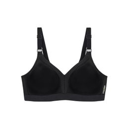 Damen Sport-BH "Triaction Wellness N", triaction by Triumph, Gr. 80, schwarz, Single Jersey, Obermaterial: 77% Polyamid, 23% Elasthan (LYCRA), BHs,