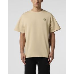 Plein Sport Herren T-Shirt "Tiger"06, beige, Gr. L, Stoff: 100% Baumwolle, Shirts
