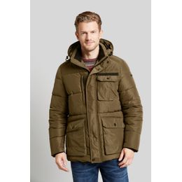 Bugatti Herren Kurzjacke, braun, Gr. 54, unifarben, 100% Polyester, Jacken, mit abtrennbarer Kapuze