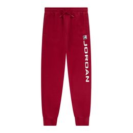 Jordan Hose 'ESS FLC' Jungen Gr&ouml;&szlig;e 140/152 rot / wei&szlig;