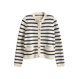 Gant Strickjacke Damen Gr&ouml;&szlig;e XXL creme / marine