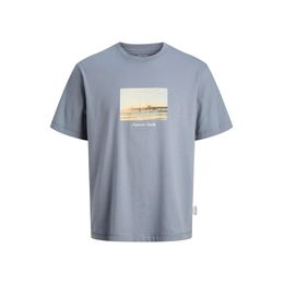 Jack & Jones JACK & JONES Shirt 'JORNorrebro' male size L Sand / Dusty blue / Black