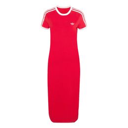 adidas originals Kleid '3 STRIPES DRESS' Damen Gr&ouml;&szlig;e 42 rot / wei&szlig; Winterkleid