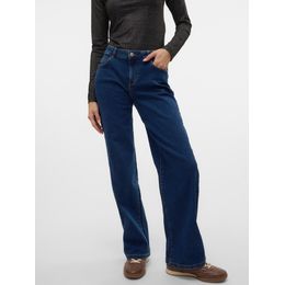 V&eacute;ro Moda Vero Moda Weite Jeans "VMELLY MR WIDE JEANS BLUE NOOS"
