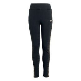 adidas originals Leggings M&auml;dchen Gr&ouml;&szlig;e 140 hellbraun / dunkelbraun / schwarz / wei&szlig;
