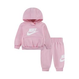 Nike Sportswear Jogginganzug 'CLUB FLEECE' M&auml;dchen Gr&ouml;&szlig;e 92 altrosa / wei&szlig;