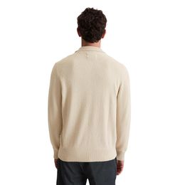 Marc O'Polo MARC O'POLO Herren Polokragenpullover "regular fit aus Bio-Baumwoll-Boucl&eacute;"light oat, Gr. L, Strick, Obermaterial: 94% Baumwolle, 6% Polyester,