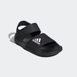 Kinder Badesandale "ADILETTE SANDALE", adidas Sportswear, Gr. 31, schwarz, Synthetik, Schuhe, mit Klettverschluss, f&uuml;r Kinder & Jugendliche