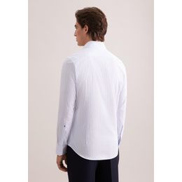 Seidensticker Herren Businesshemd "Schwarze Rose", blau, Gr. 42, gestreift, 100% Baumwolle, Hemden, X-Slim 1/1 Kentkragen Gestreift