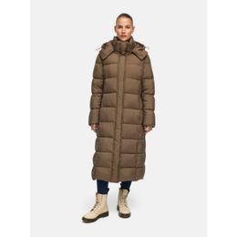 Manisa Damen Steppmantel, braun, Gr. 36, unifarben, Web, Obermaterial: 100% Polyester. Futter: 100% Polyester, M&auml;ntel, mit Stehkragen und abnehmbarer