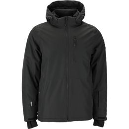 WHISTLER Jungen Skijacke "Drizzle", schwarz, Gr. 140, unifarben, 100% Polyester, Jacken, mit wasser-, wind- und schneesch&uuml;tzenden Features