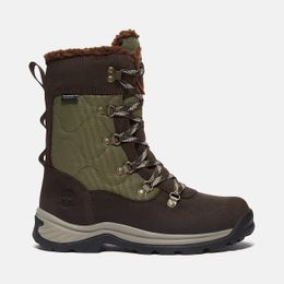 Timberland Damen Winterstiefel "CHOCORUA TALL LACE UP WATERPROOF SNOW BOOT", Gr. 37, braun, Leder, Schuhe, Snowboots, Winterboots, Winterschuhe,