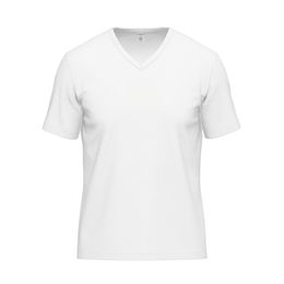 Ammann Herren Unterhemd "T-Shirt V-Ausschnitt Day Modern / Cotton & More", Gr. 8, wei&szlig;, Obermaterial: 57% Modal CMD. 35% Baumwolle CO. 8% Elasthan